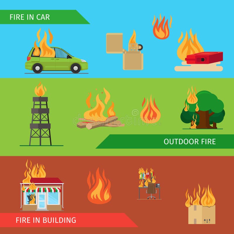 Fire risk vertical flyers stock vector. Illustration of helmet - 83122429