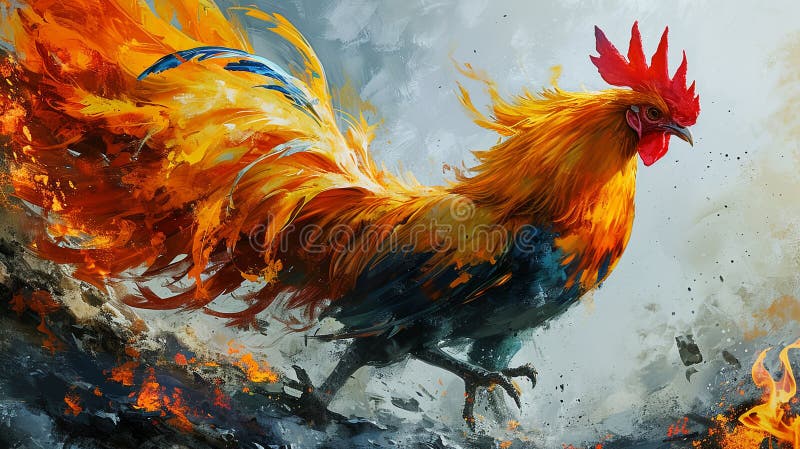 Rooster stock image. Image of farm, male, country, bird - 12636231