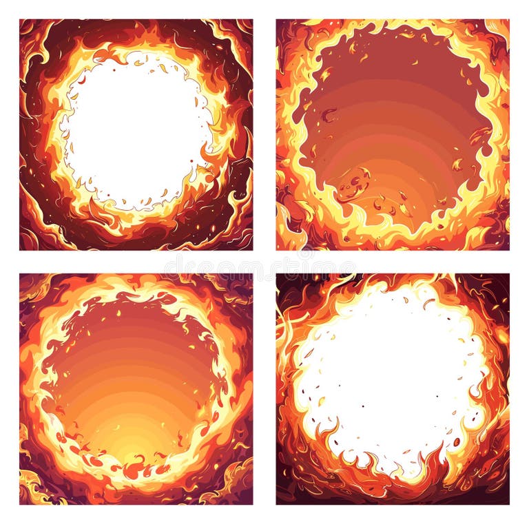 Cartoon Fire Border Stock Illustrations – 2,114 Cartoon Fire Border ...