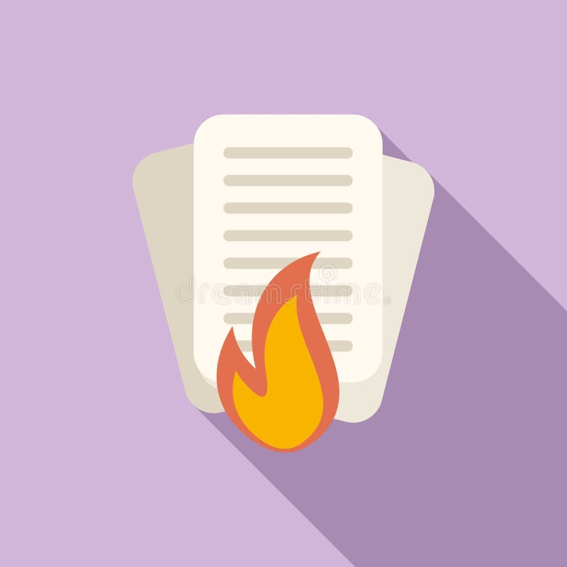 Fire Rush Job Icon Flat Vector. Business Work Stock Vector ...
