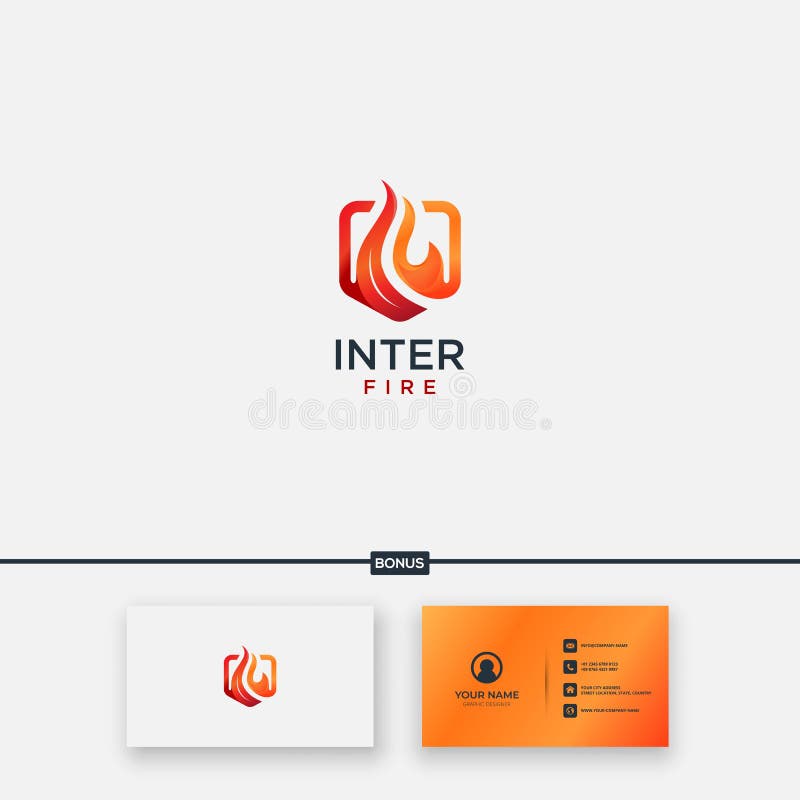 Fire Safe Modern Logo Protection Stock Vector - Illustration of flames ...