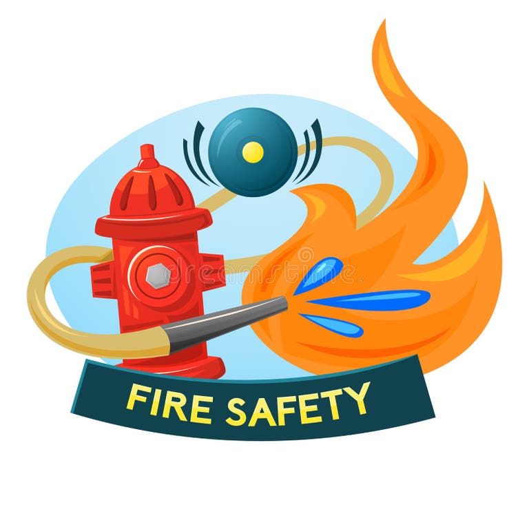 Fire Safety Concept Design, Vector Illustration Stock Vector ...