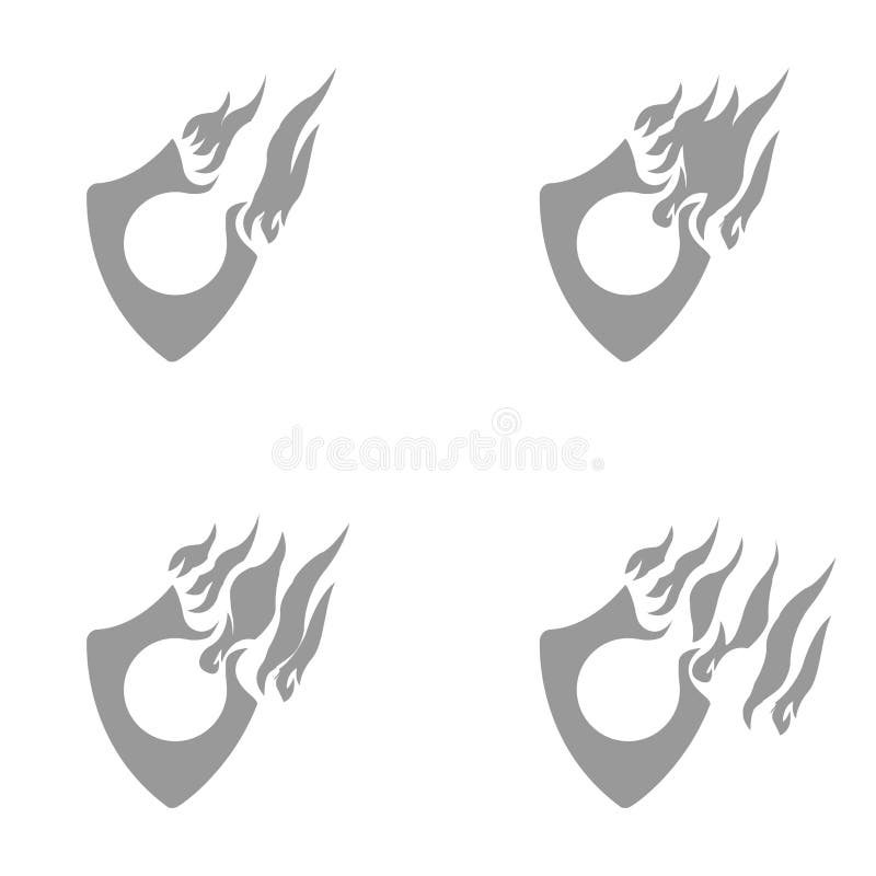 Fire Safety Emblem, Vector Illustration Stock Vector - Illustration of ...