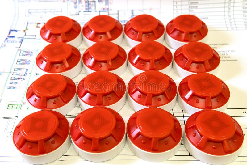 Fire Safety Equipment and Plan on the Table. Stock Image - Image of ...