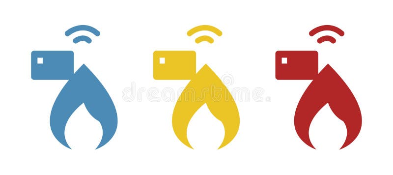 Fire Safety System Icon, Flame, Vector Illustration Stock Vector ...