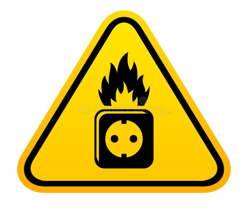 Short Circuit Vector Icon, Electrical Explosion Sign Stock Vector ...