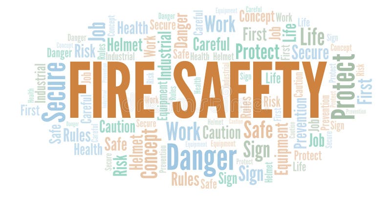 Fire Safety word cloud. stock illustration. Illustration of industrial ...