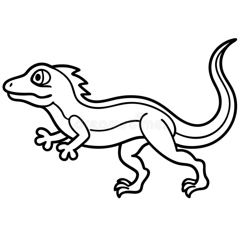 Fire Salamander Lizard Jumps Icon Vector Stock Vector - Illustration of ...