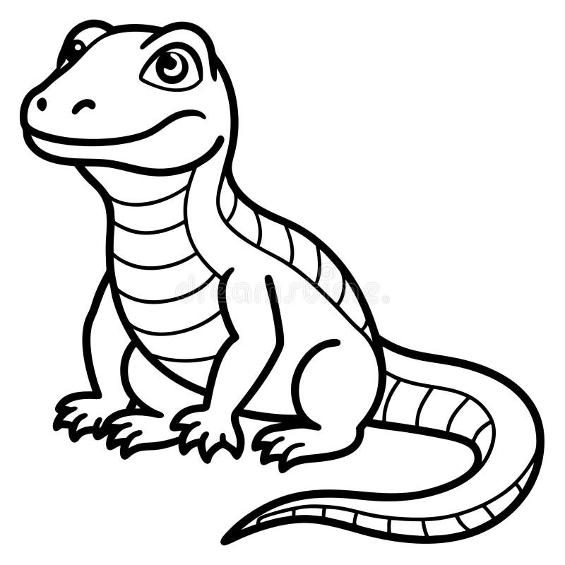 Fire Salamander Lizard Knocks Icon Vector Stock Vector - Illustration ...