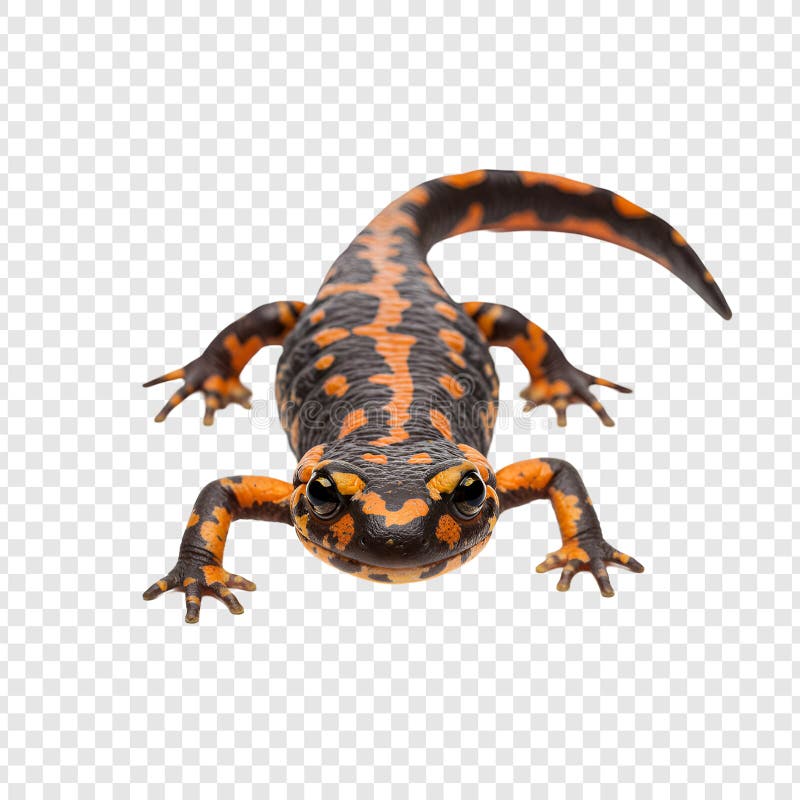 Realistic Art Drawings Fire Salamanders FIRE SALAMANDERS Stock