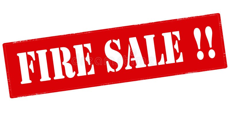 Fire sale stock illustration. Illustration of rectangular - 92110838