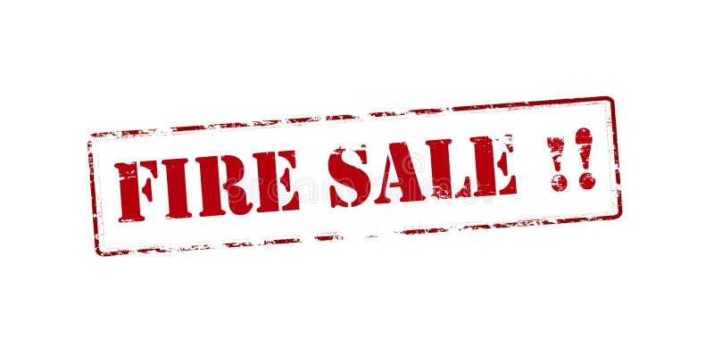 Fire sale stock illustration. Illustration of rectangular - 92111492