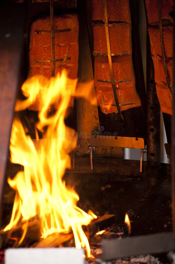 Fire Salmon stock photo. Image of eating, salmon, smoked - 38903434