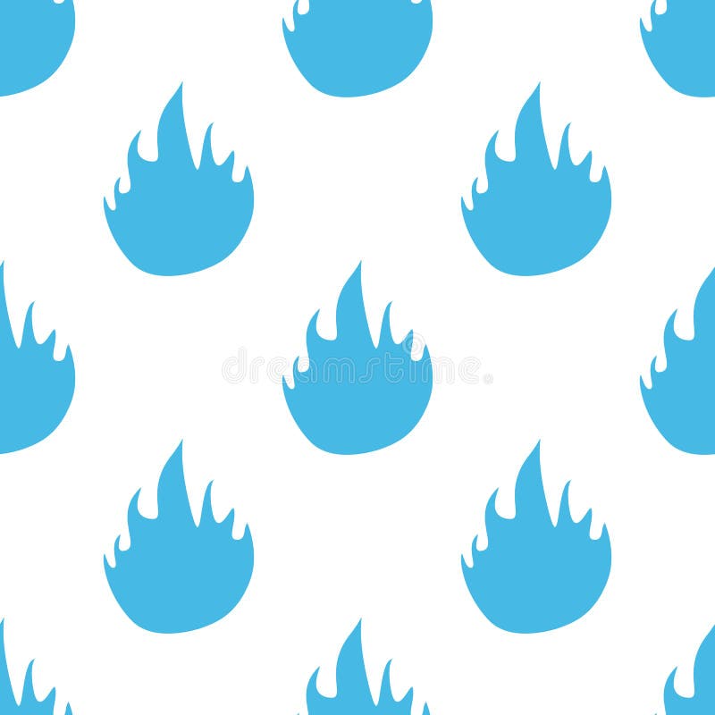 Fire seamless pattern stock vector. Illustration of fire - 51495935