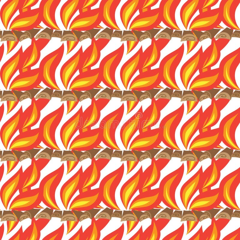 Fire seamless stock vector. Illustration of graphic, orange - 69058225
