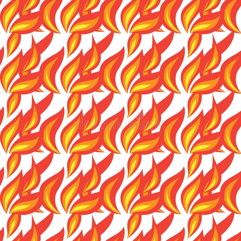 Fire seamless stock vector. Illustration of burn, abstract - 69058272