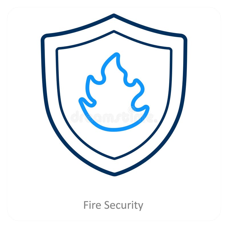 Fire Security stock illustration. Illustration of design - 341721847