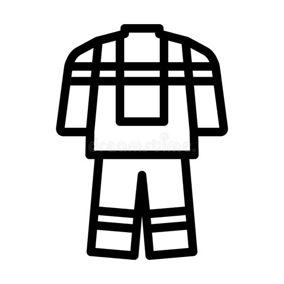Fire Service Uniform Icon stock vector. Illustration of flame - 220859537
