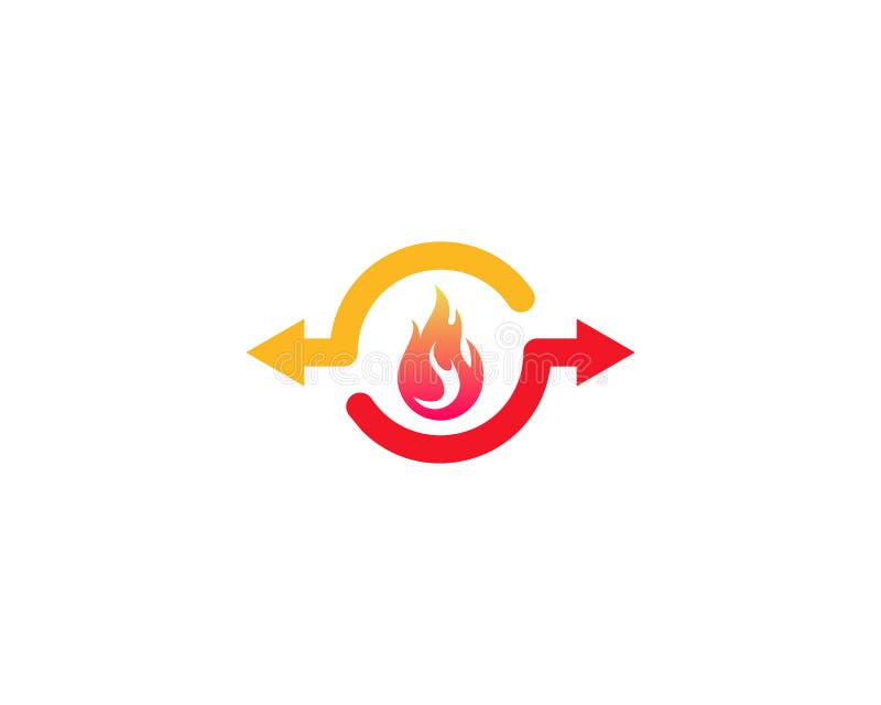 Fire Share Icon Logo Design Element Stock Vector - Illustration of ...