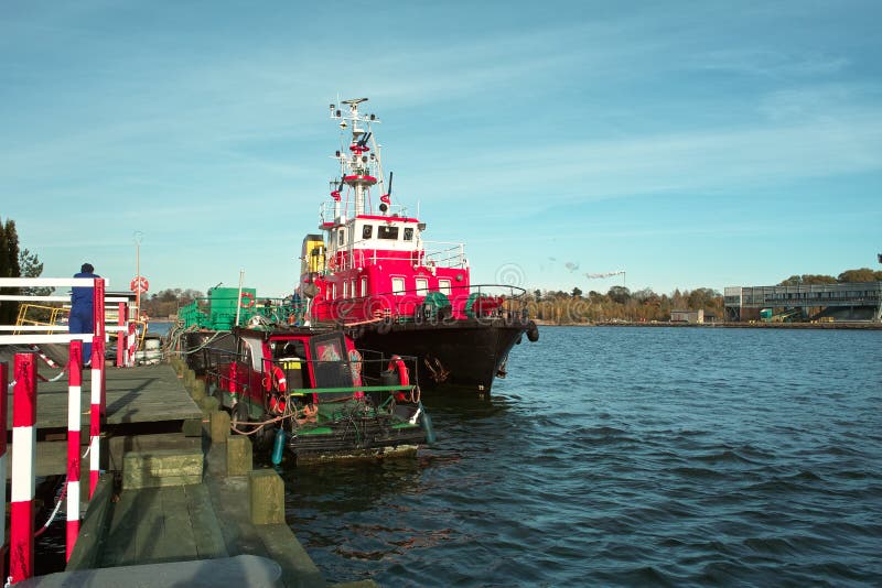 Fire ship. stock image. Image of water, siren, waterboat - 16837359