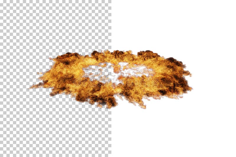 Fire Shockwave on Transparent Background Stock Image - Illustration of ...