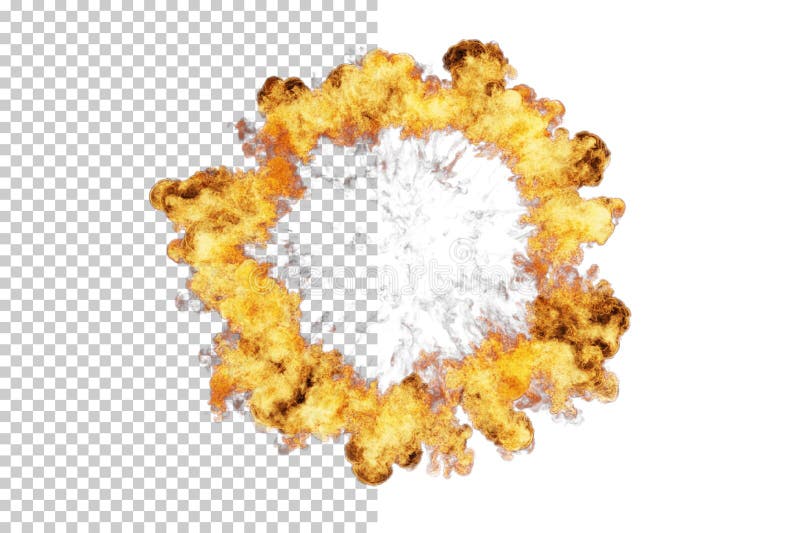 Fire Shockwave on Transparent Background Stock Image - Illustration of ...