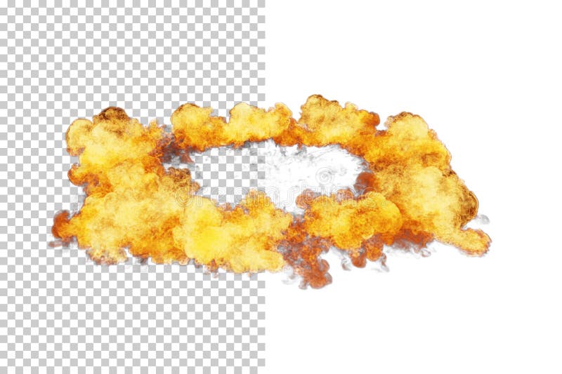 Fire Shockwave on Transparent Background Stock Image - Illustration of ...