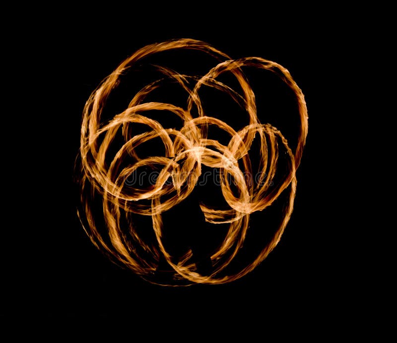 Fire Show Flaming Trails stock image. Image of challenge - 51321311