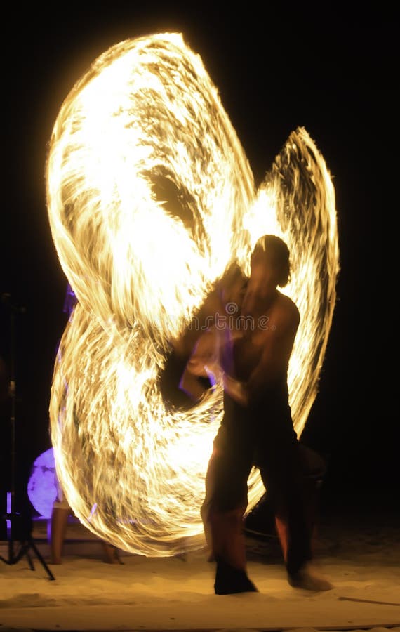 Fire Show editorial photo. Image of circle, burning, juggler - 31083436