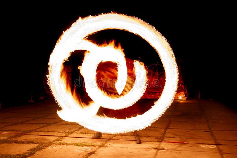 Fire Show, Rotation of Fire Stock Image - Image of life, heat: 180555539