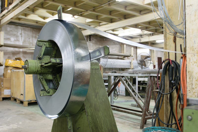 Fire Shutter Blade Manufacturing Machine Stock Image - Image of ...