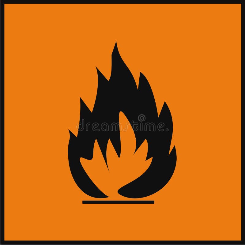 Fire sign logo stock illustration. Illustration of light - 252793187