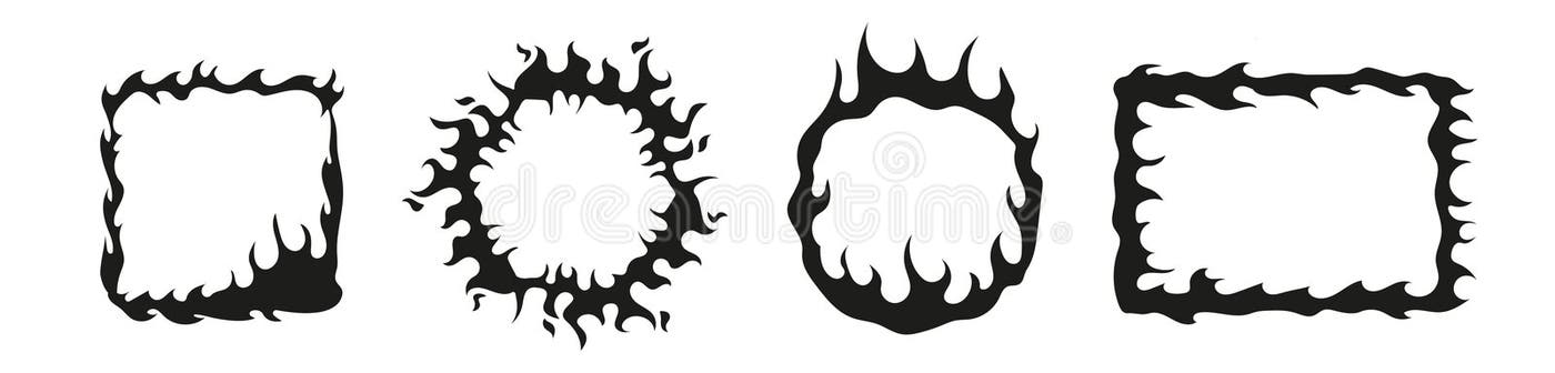 Flame Circle Border Stock Illustrations – 136,358 Flame Circle Border ...