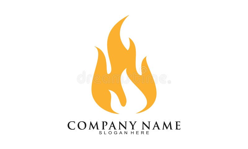 Fire Simple Symbol Vector Logo Stock Vector - Illustration of power ...