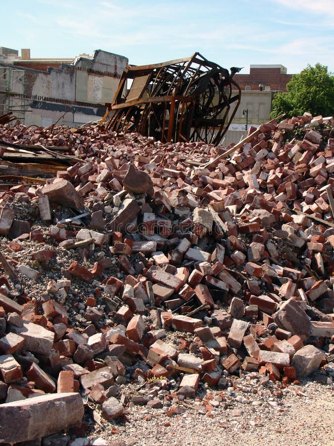 Fire six stock image. Image of rebuild, construction, pile - 790085