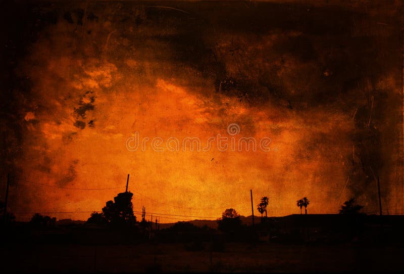 Fire sky background stock image. Image of conflagration - 31968691