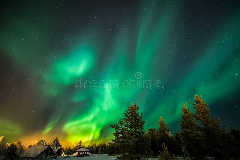 Northern lights stock photo. Image of quiet, curtain - 12499342