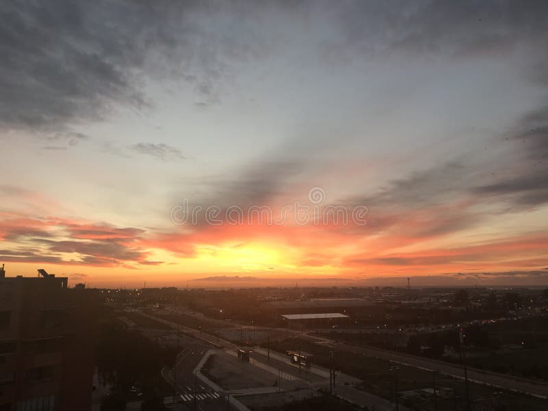 Fire on the sky stock image. Image of fantastic, dawn - 109615133