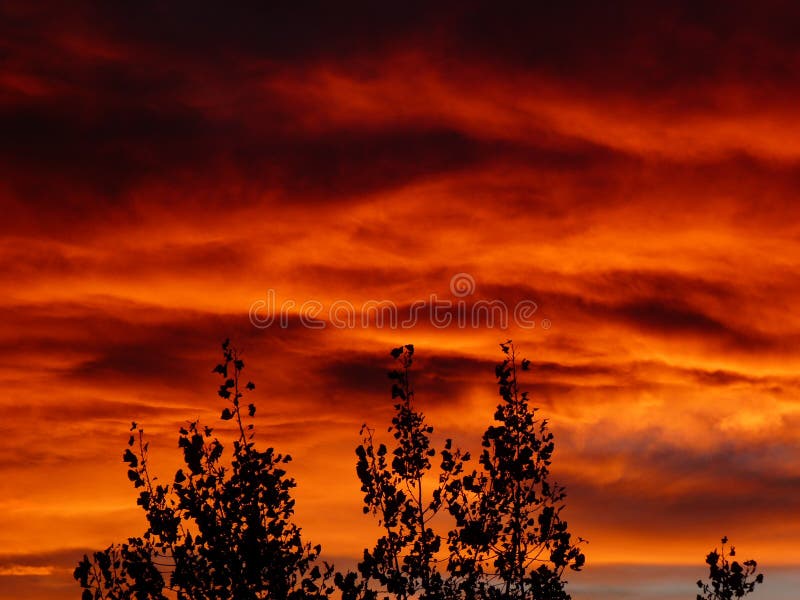 Fire Sky stock image. Image of sunset, faith, religious - 46898623