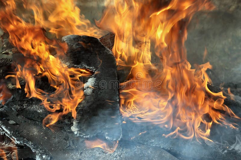 Fire and smoke stock photo. Image of nature, design, fury - 5167826