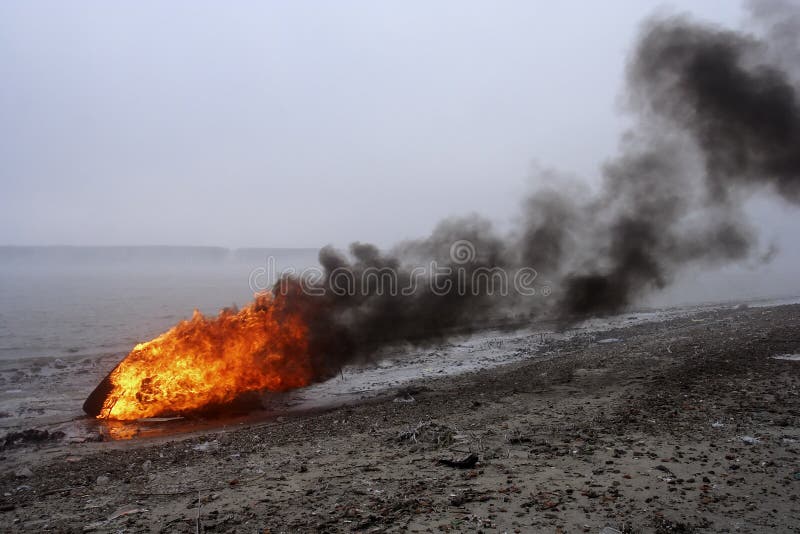 Fire and smoke stock photo. Image of broil, extreme, high - 5788402