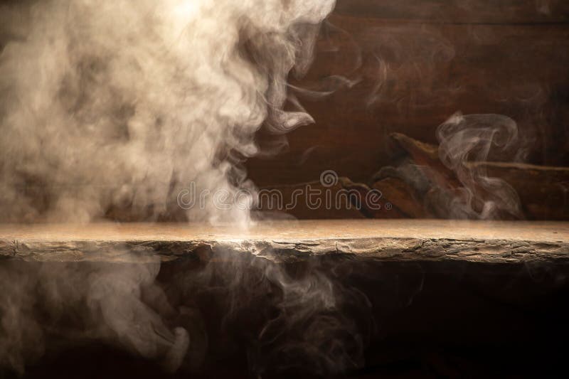 Fire Smoke in the Basements, Close-up View Stock Image - Image of ...
