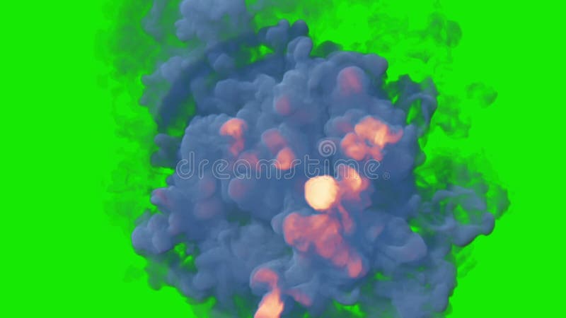 Fire and Smoke Boiling, Seamless Loop, Green Screen Chromakey Stock ...