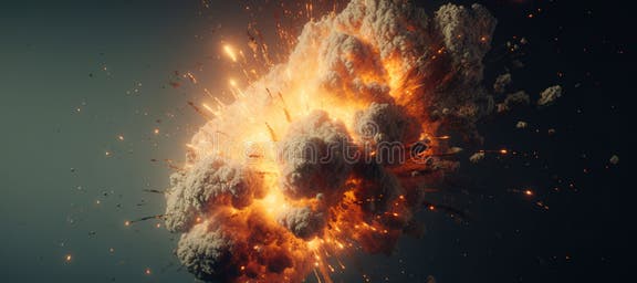 Fire Smoke Bomb Explosion Background Stock Illustration - Illustration of gray, burst: 352422894