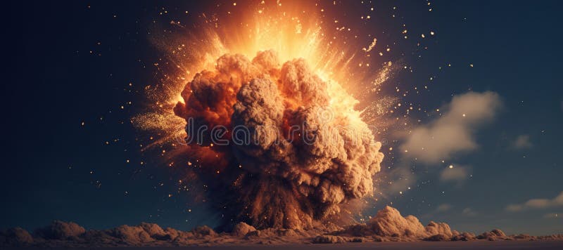 Fire Smoke Bomb Explosion Background Stock Illustration - Illustration of burn, wind: 352422899