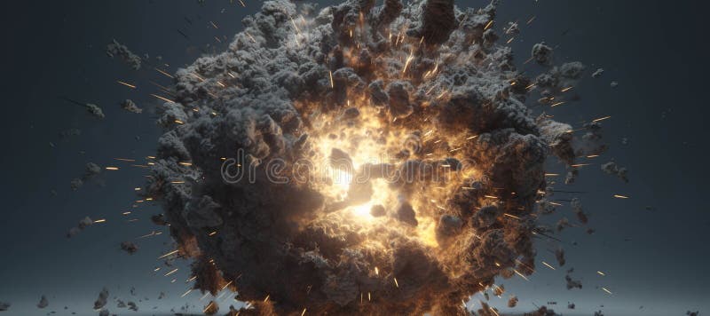 Fire Smoke Bomb Explosion Background Stock Illustration - Illustration of smoke, design: 352423232