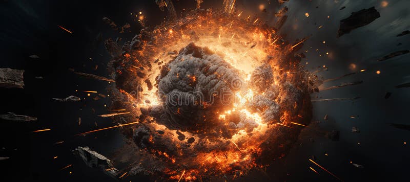 Fire Smoke Bomb Explosion Background Stock Illustration - Illustration of smoky, destroy: 352423409