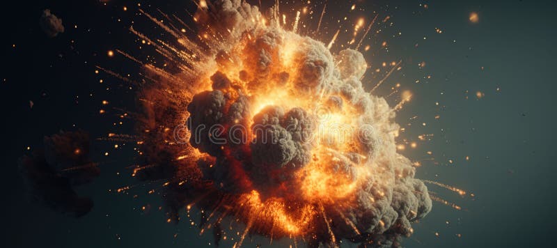 Fire Smoke Bomb Explosion Background Stock Illustration - Illustration of steam, fire: 352422885