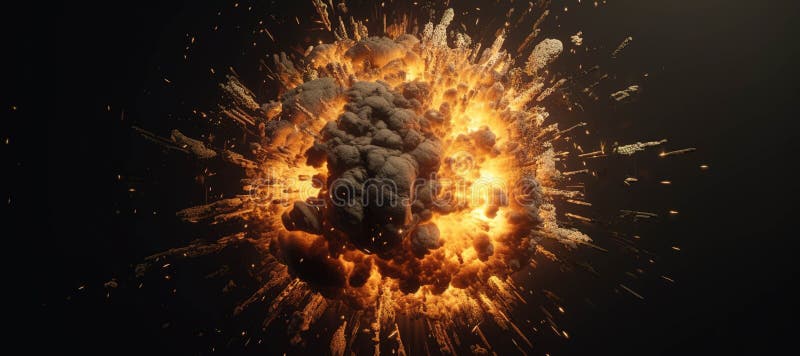 Fire Smoke Bomb Explosion Background Stock Illustration - Illustration of dust, pastel: 352423257