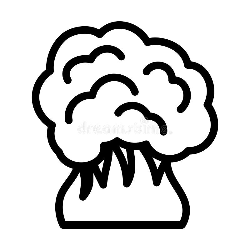 Fire and Smoke Icon stock vector. Illustration of fiery - 220859520